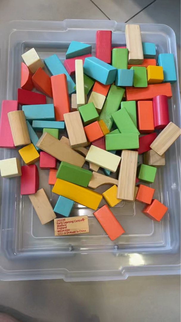 Early Learning Centre Wooden Blocks, Hobbies & Toys, Toys & Games on ...