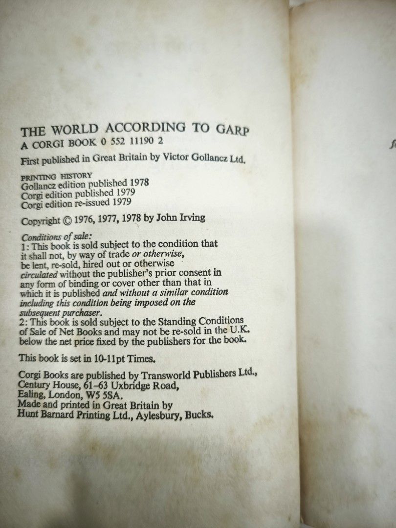 (EL) The World According to Garp by John Irving RM10, post add RM10 ...