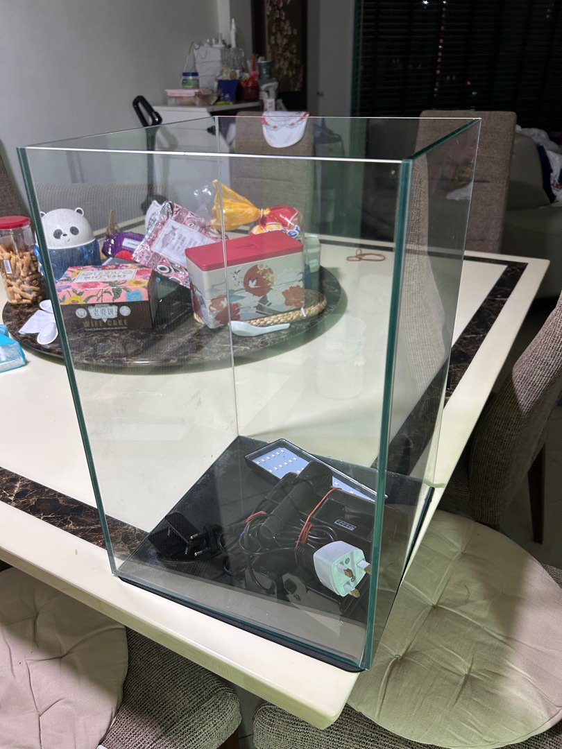 Fish Tank Set 30cm(L) x 30cm(W) x 45cm (H), Pet Supplies, Homes & Other ...