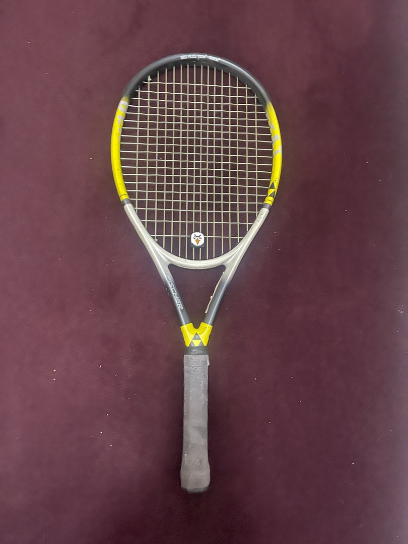 Fisher tennis racket old, 興趣及遊戲, 收藏品及紀念品, 古董收藏 - Carousell
