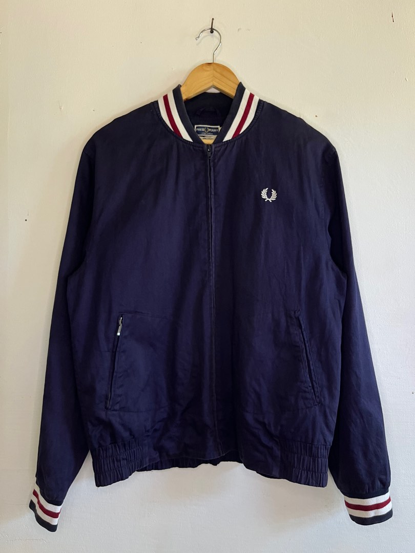 Fred Perry Bomber Jacket, Luxury, Apparel on Carousell