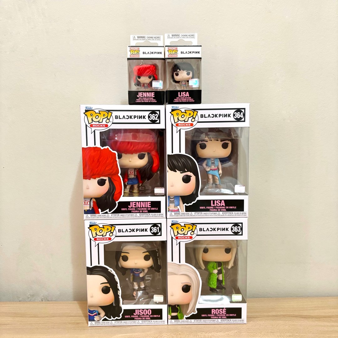 FUNKO POP! BLACKPINK (Shut Down) - COMPLETE SET with FREE Jennie & Lisa ...