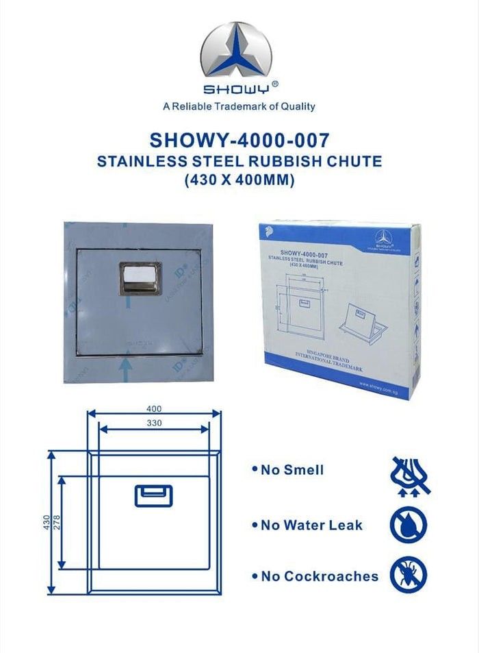 SG CHEAP!!! HDB Approved Stainless Steel Rubbish Chute | Waste Chute ...