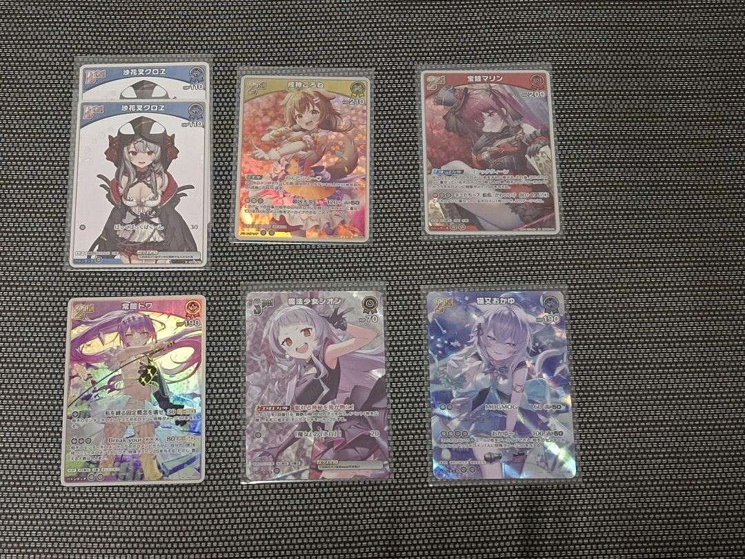 Hololive Official Card Game: HBP02 & HBP03 (Houshou Marine, Shion, Towa, Korone, Nekomata ...