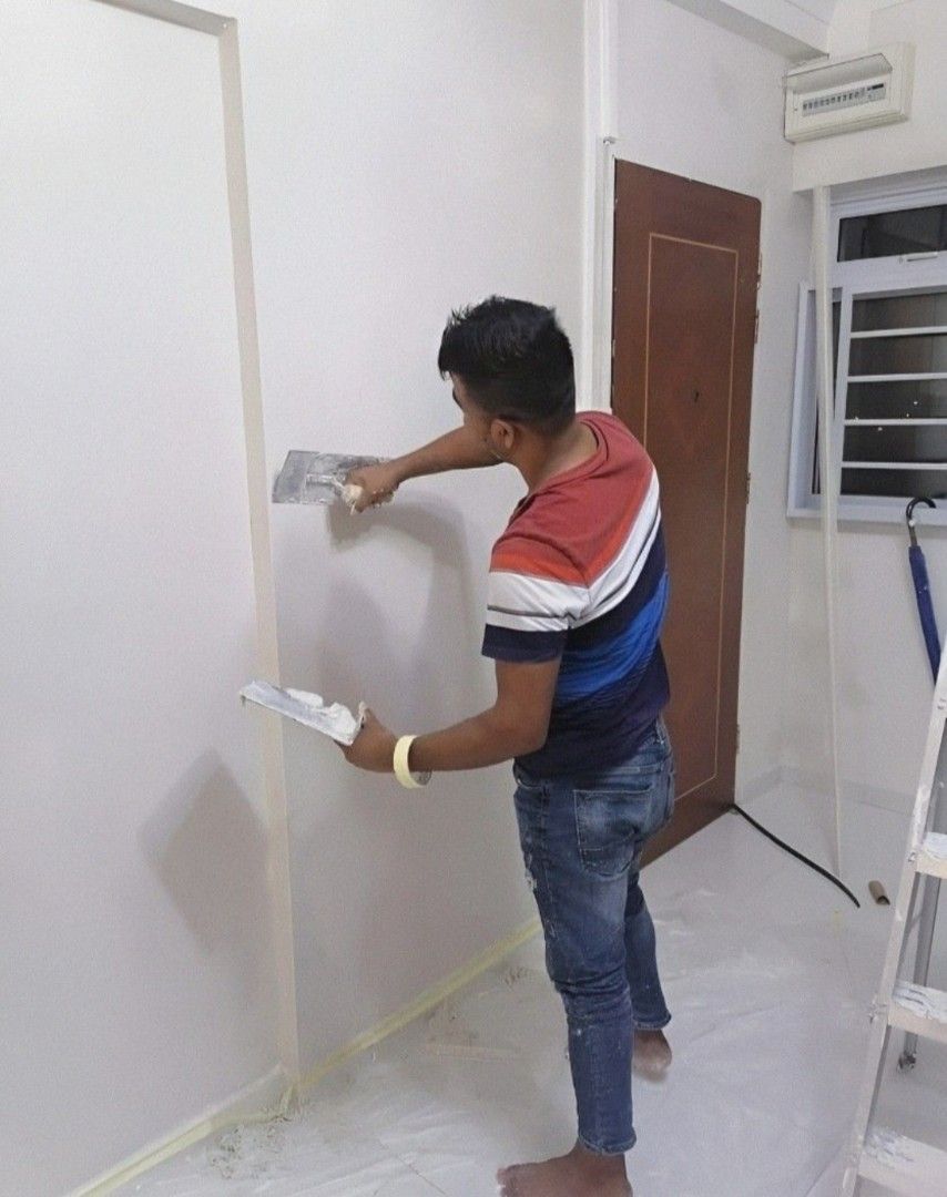 House plastering and painting service /2 room flat plastering/4 room ...