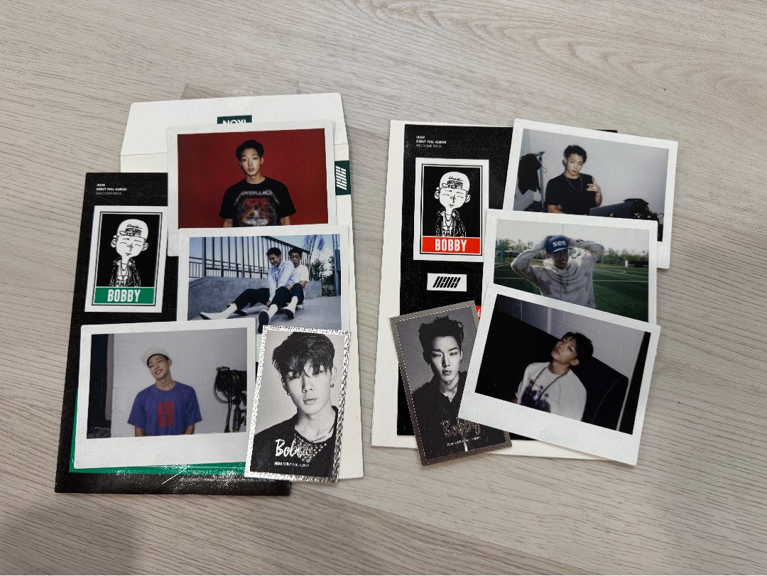 iKON Welcome back BOBBY Ver. pc + sticker pack, Hobbies & Toys ...
