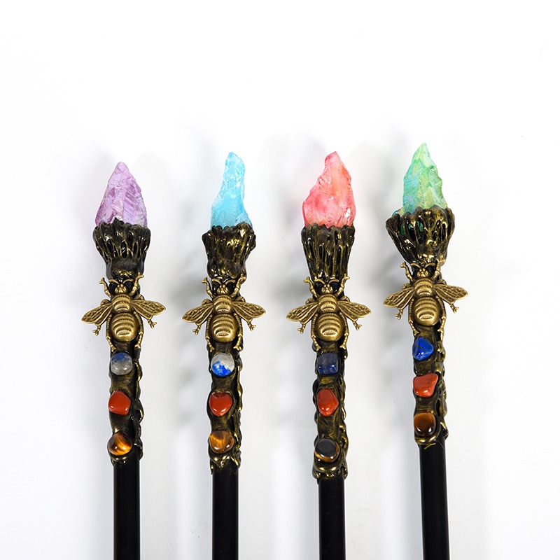 昆虫水晶哈利波特魔法棒魔杖环球魔法棒蓝色Insect crystal harry potter magic wand magic wand ...