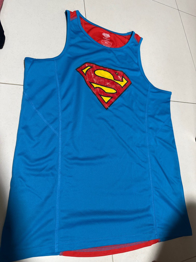 Justice League Run Superman Singlet, Men's Fashion, Activewear on Carousell