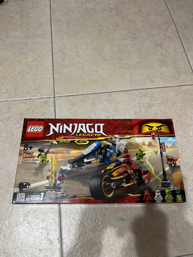 Lego ninjago legacy 70667 Kai blade cycle Zane snowmobile, Hobbies ...