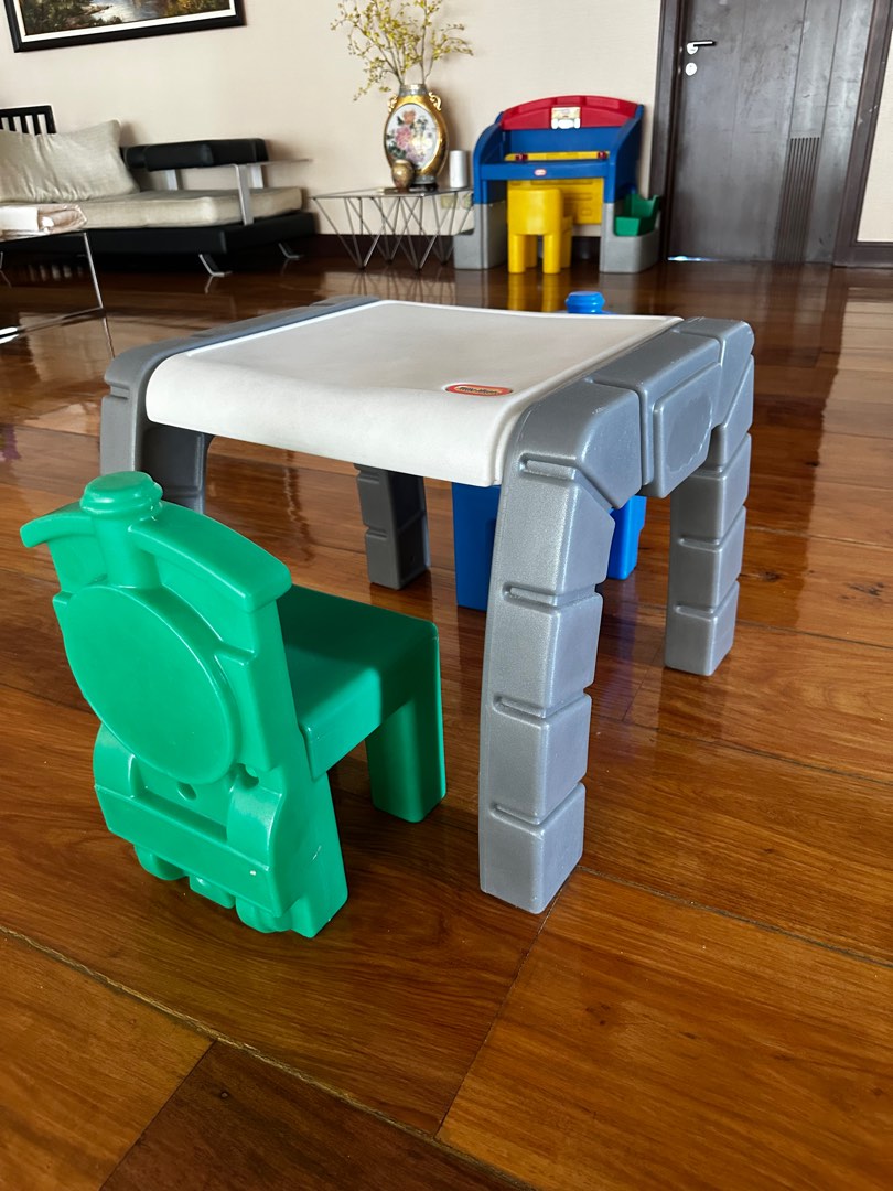 Little Tikes Tomas train table and Chairs, Babies & Kids, Baby Nursery ...