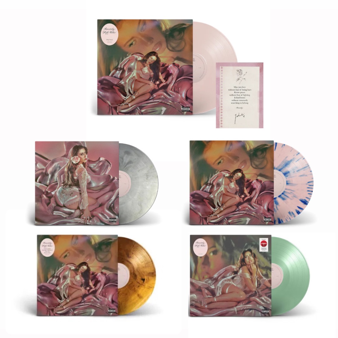 [LP] *SIGNED* Kali Uchis - Sincerely, (Pink/Pink with Blue Splatter ...