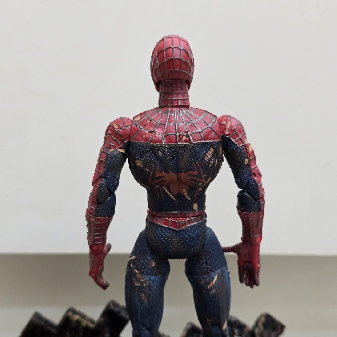 Marvel Legends Battle Ravaged Spider-man Trilogy Tobey Maguire Toybiz ...