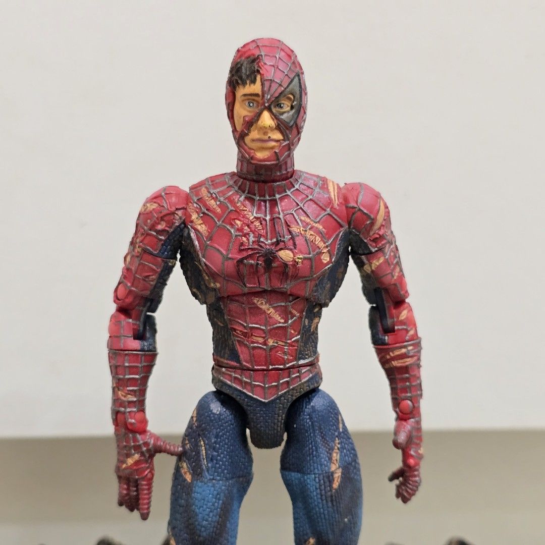 Marvel Legends Battle Ravaged Spider-man Trilogy Tobey Maguire Toybiz ...