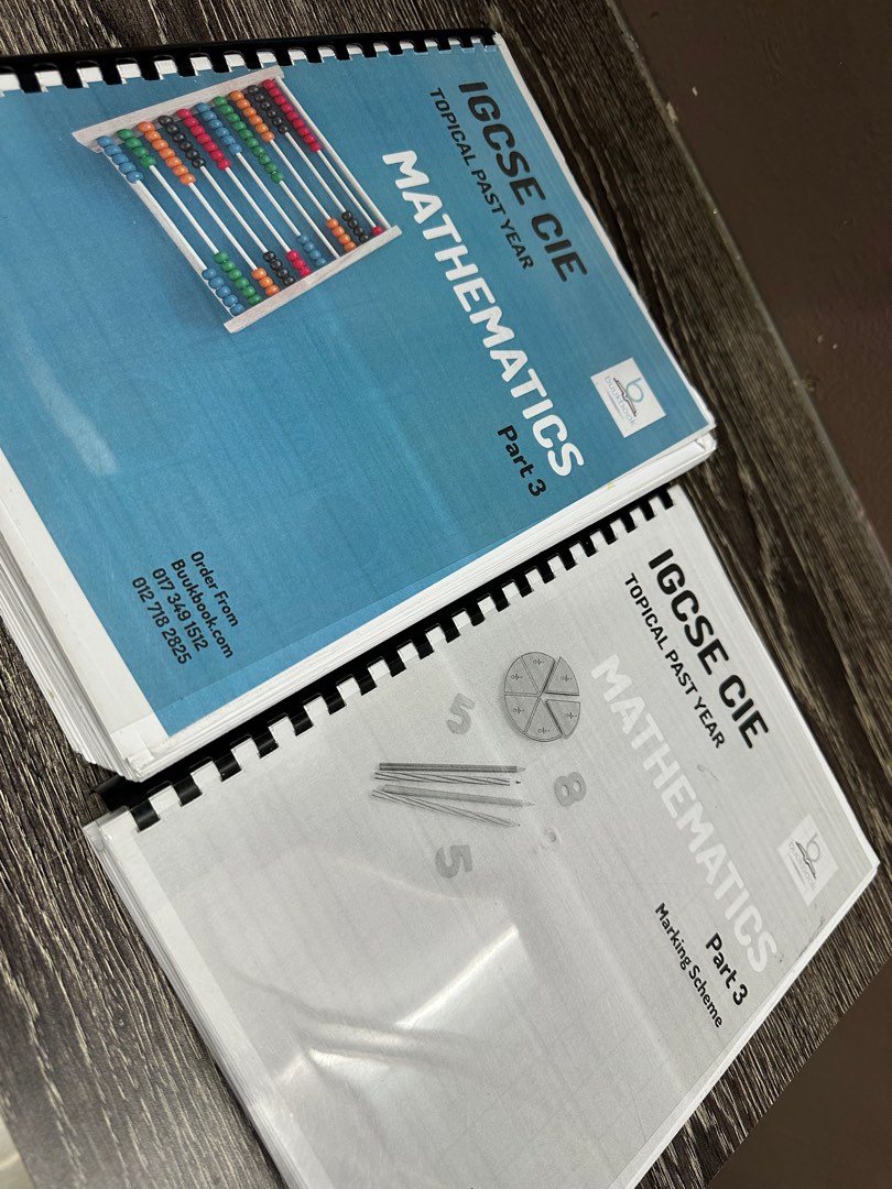 MATHEMATICS PART 3 IGCSE CIE TOPICAL PAST YEAR, Hobbies & Toys, Books & Magazines, Textbooks on ...