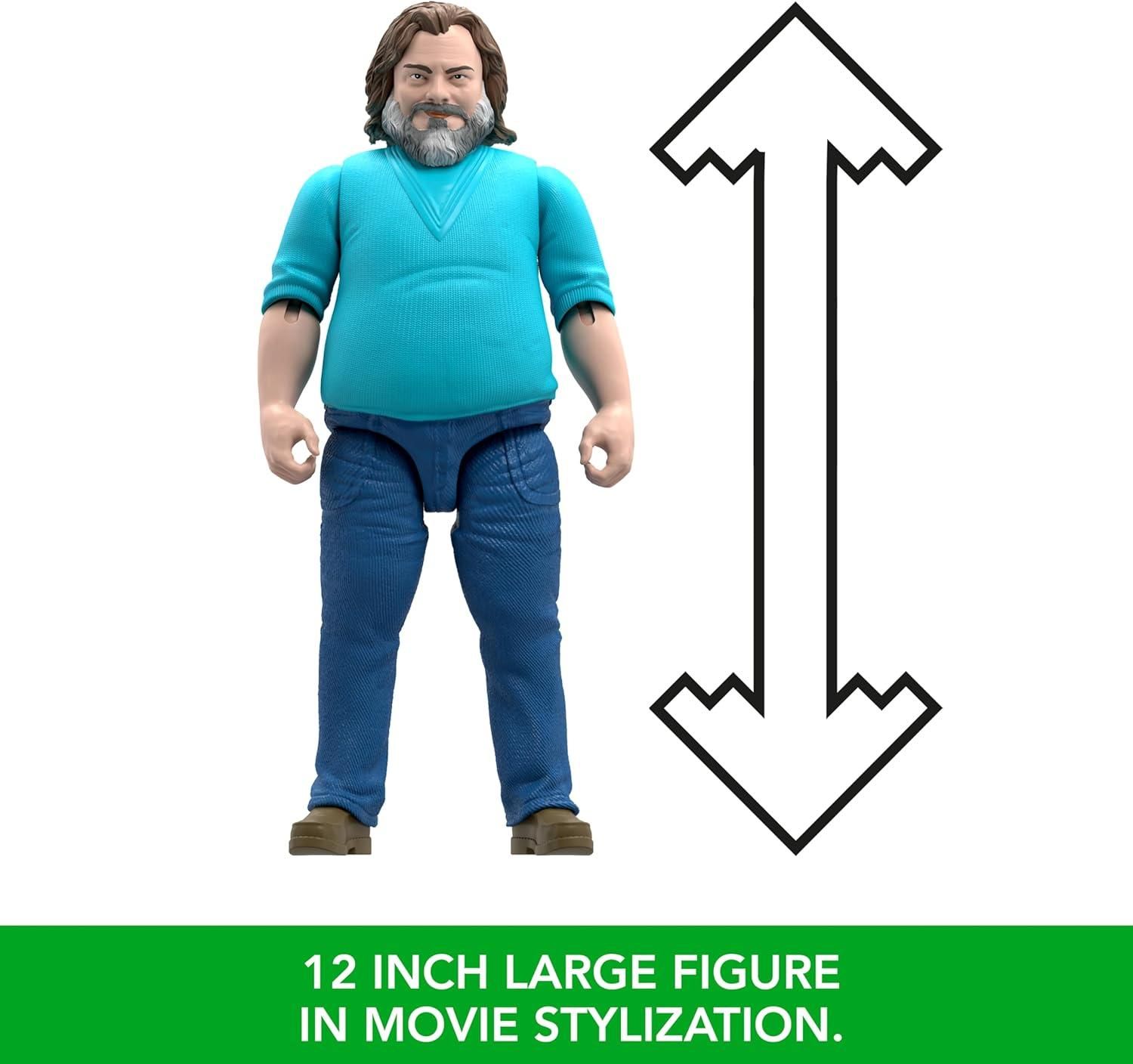 Mattel Minecraft JGG67 Large Action Figures 30 cm Steve Movable Figure ...