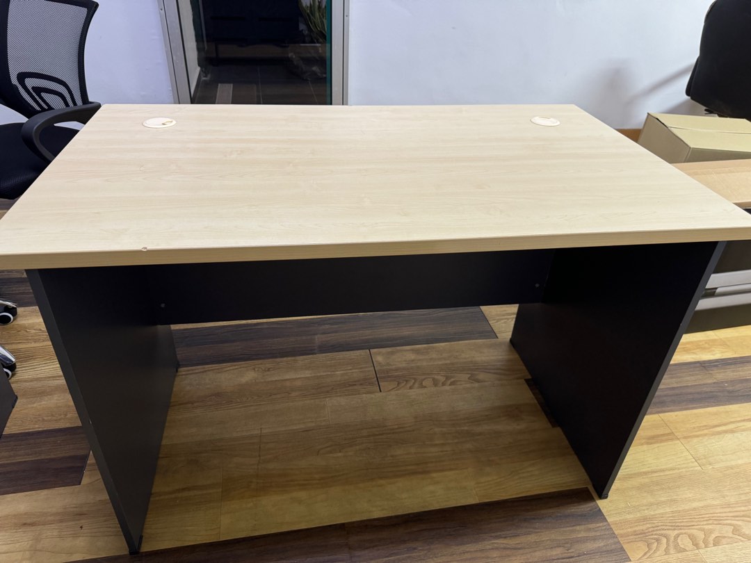 Meja office / meja belajar / study table / almost new, Furniture & Home ...