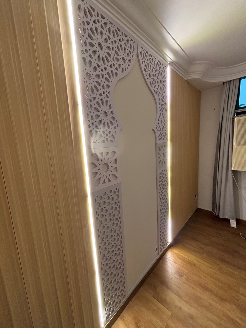 Mihrab and fluted wall panel, Furniture & Home Living, Home Decor ...