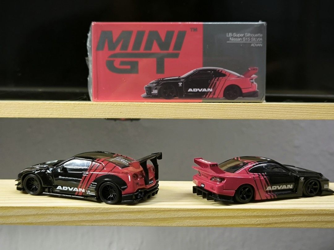 Mini Gt R35 Gtr,Silvia S15 Lbwk Advan #74 #649 combo, Hobbies & Toys ...