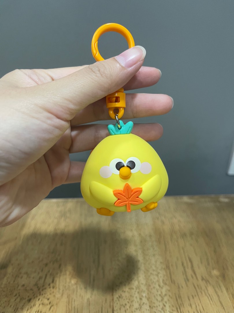 Miniso chicken keychain, Hobbies & Toys, Toys & Games on Carousell