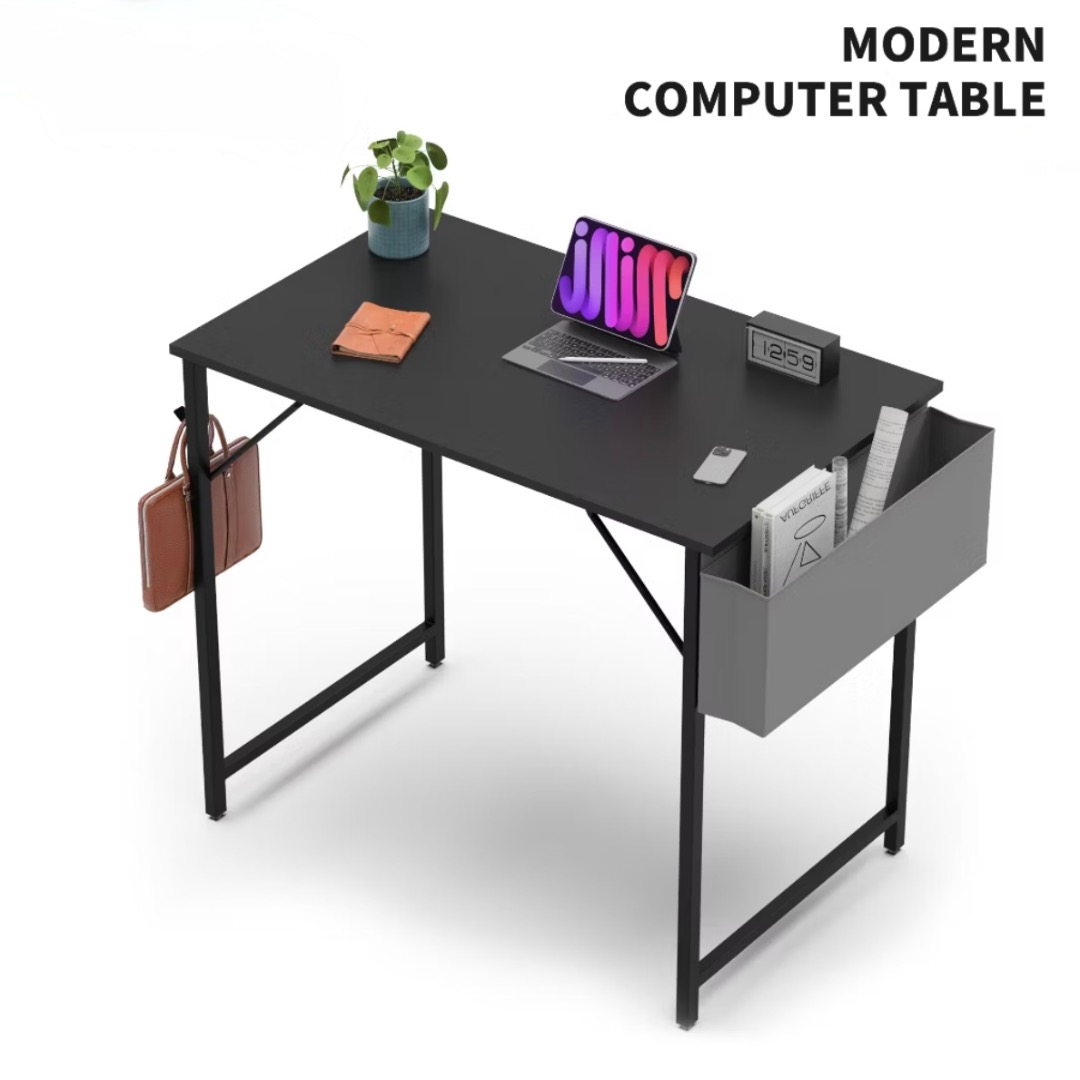 Modern Computer Table | Writing Desk With Storage | Laptop Work Table ...