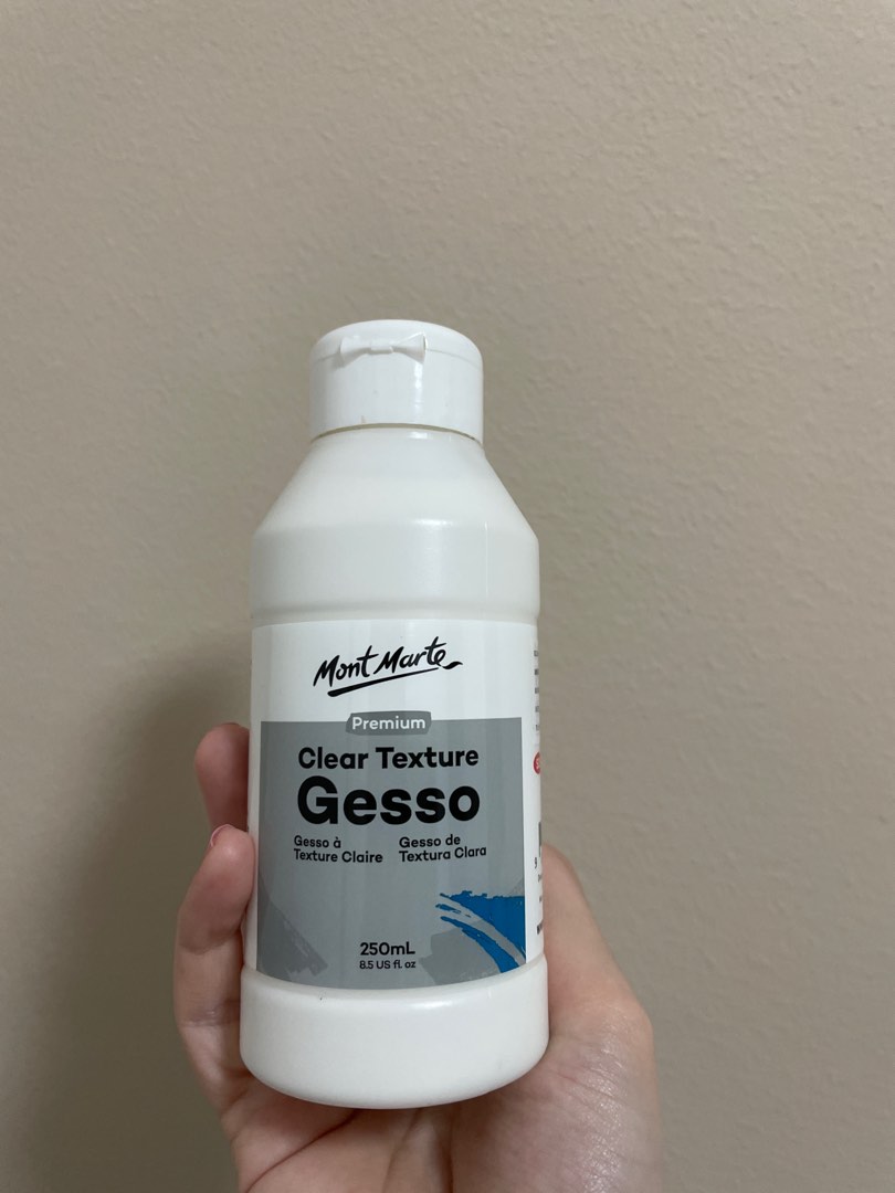 Mont Marte Clear Texture Gesso 250ml, Hobbies & Toys, Stationery ...