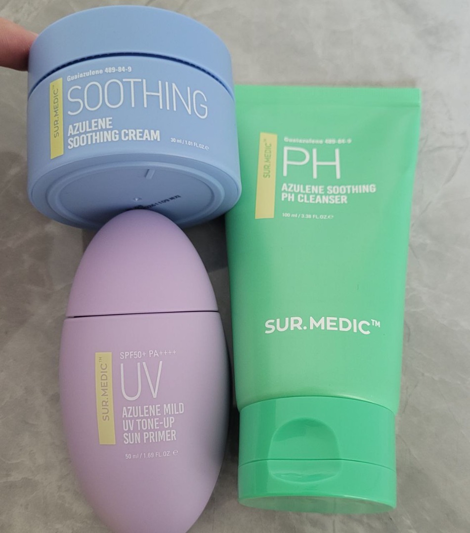 Neogen Azulene Soothing Care Set (Ph cleanser, soothing cream , tone-up ...