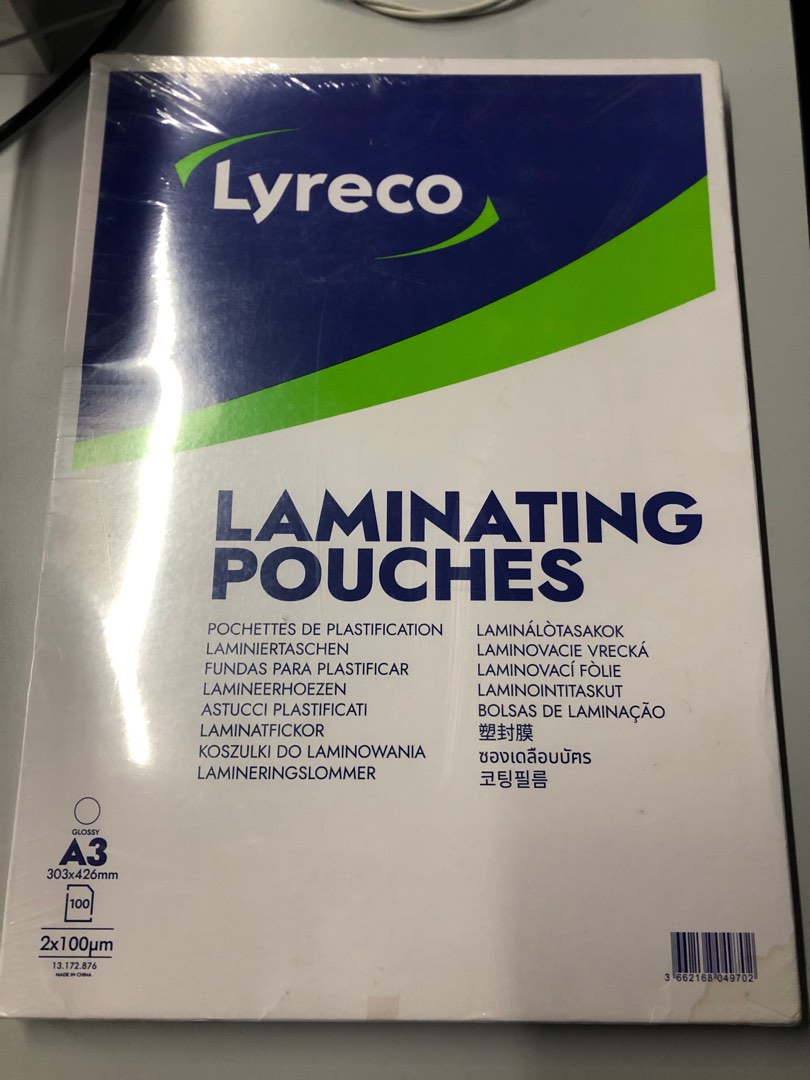 New A3 laminating sheets for sale, Hobbies & Toys, Stationery & Craft ...