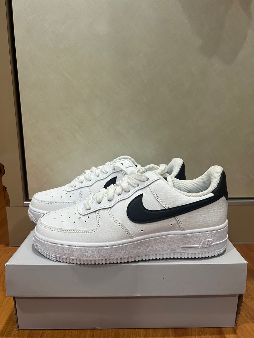 Nike Air Force 1 Black Tick, Women's Fashion, Footwear, Sneakers on ...
