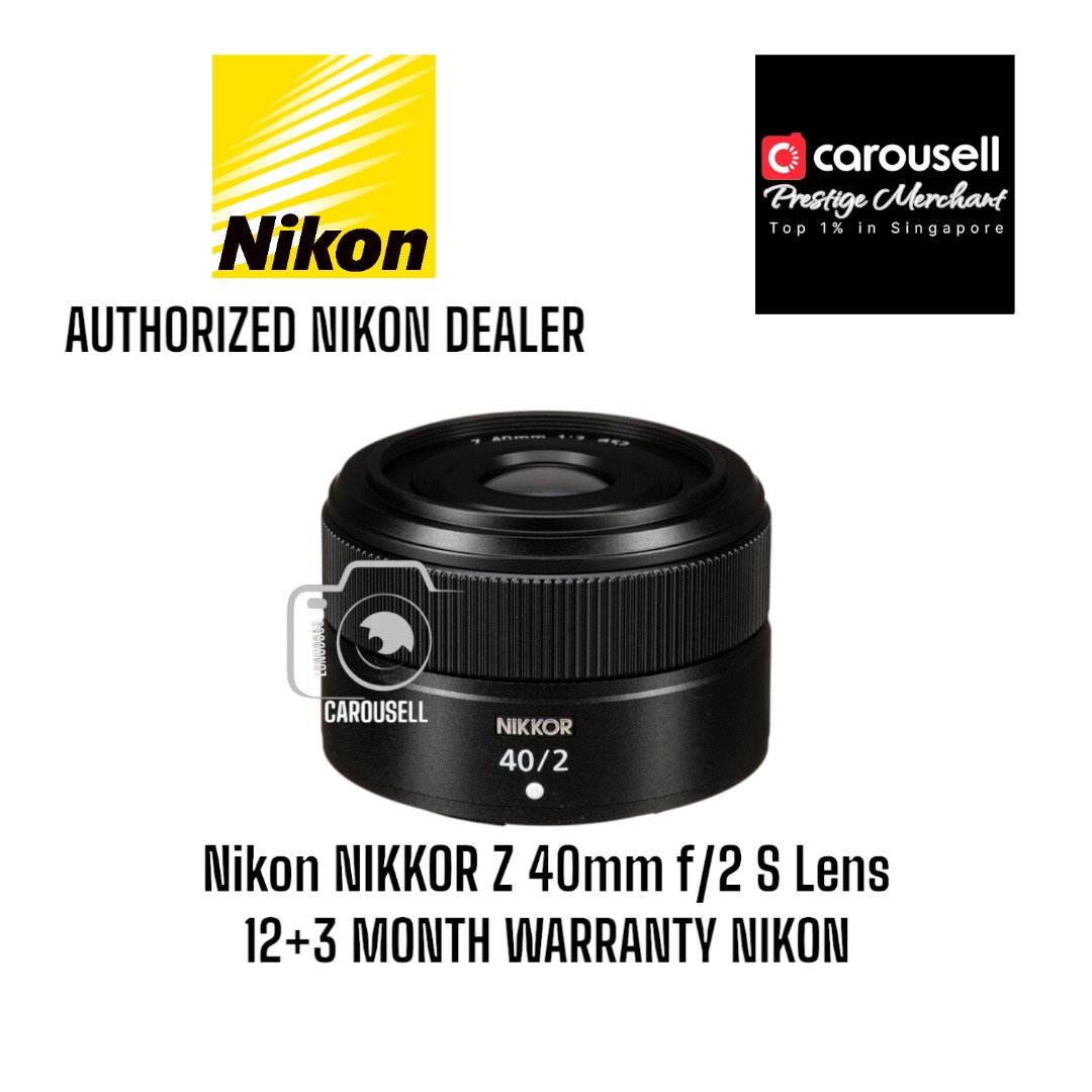 NIKKOR Z 40MM F2 /NIKON 40MM F2 /NIKON 40F2, Photography, Lens & Kits on Carousell