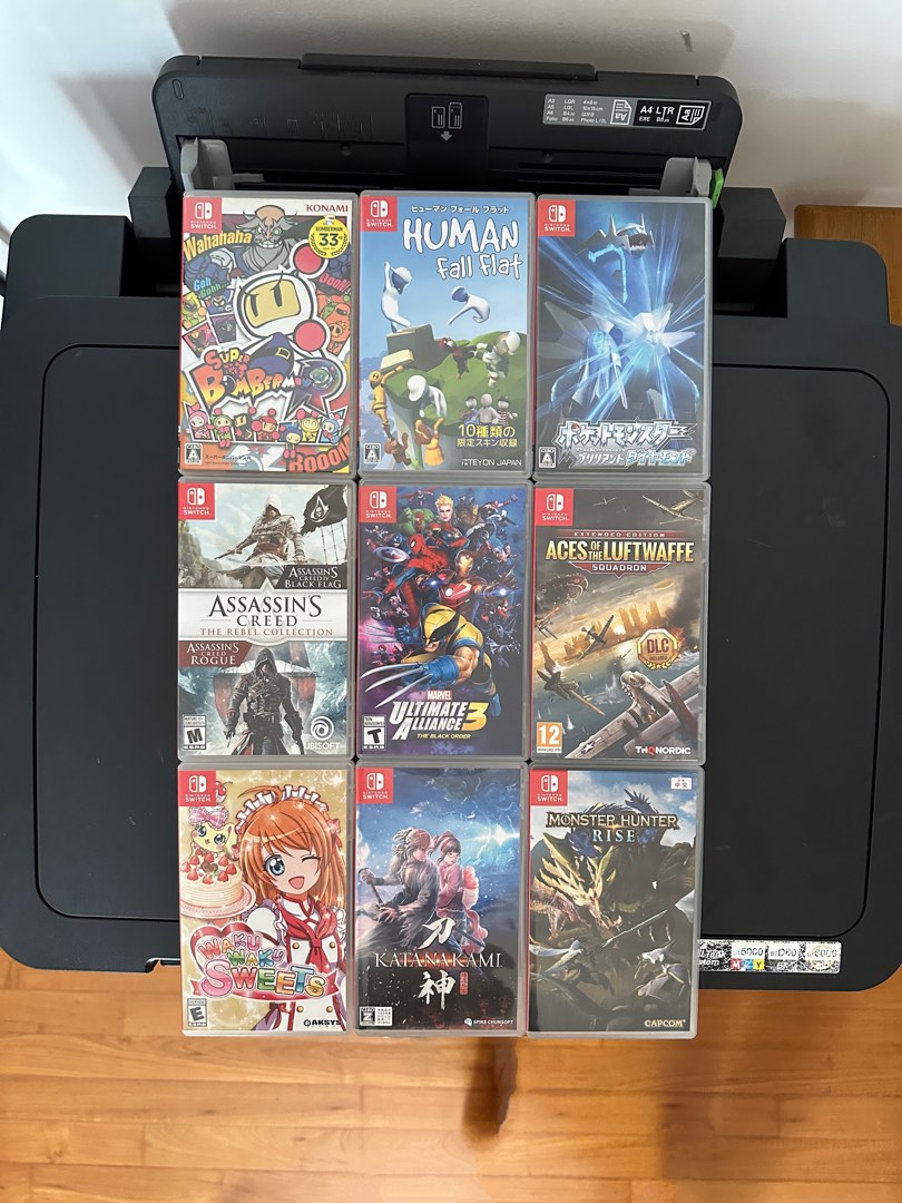 Nintendo Switch game Super Bomberman R / Human fall flat / Pokémon ...