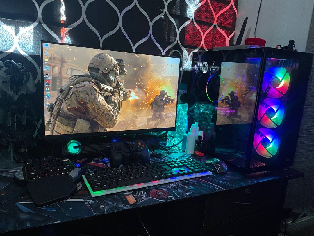 PC GAMING KOMPLIT SET GTX 1650 8Gb RAM i3 GEN 10 SSD 256GB LIKE NEW ...