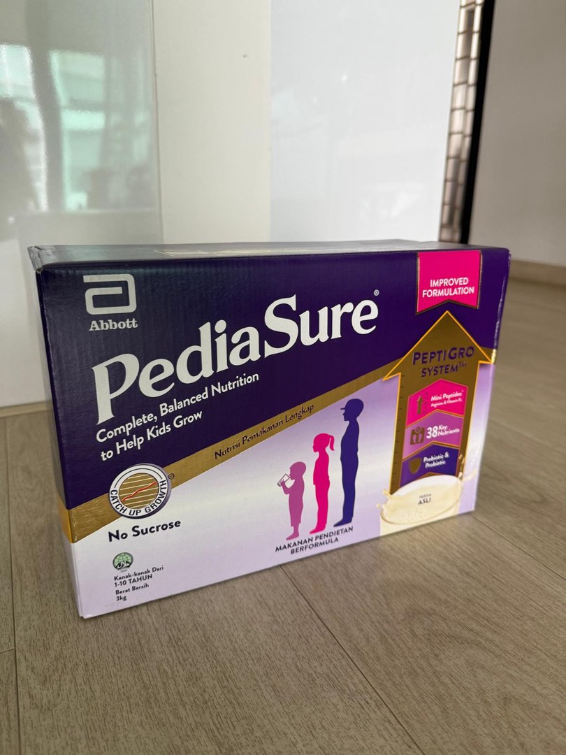 Pediasure 3kg refill pack original flavour, Health & Nutrition, Health ...