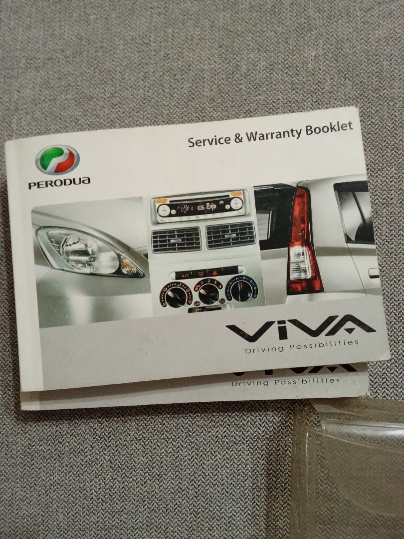 Perodua Viva manual book, Hobbies & Toys, Books & Magazines, Storybooks ...