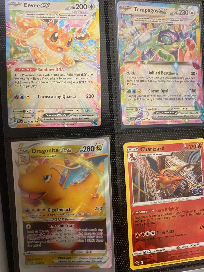 Pokemon Card cheap prismatic evolutions eevee charizard dragonite ...