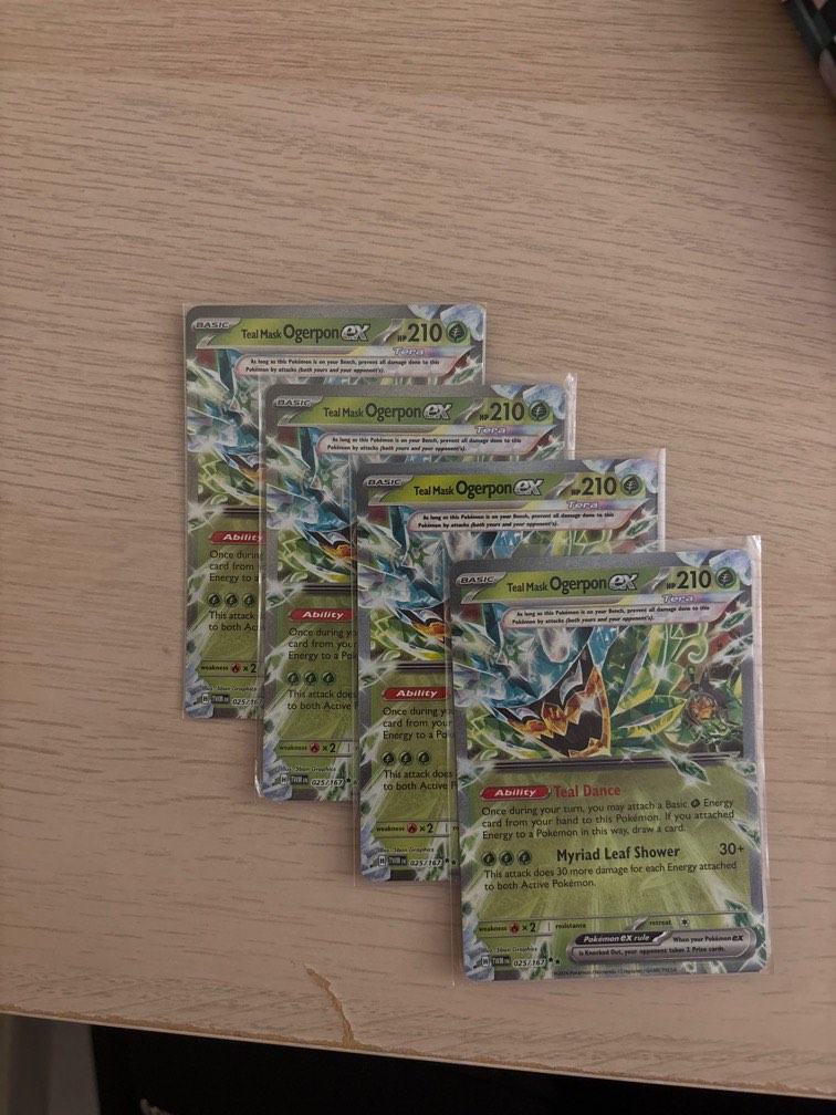 Pokemon TCG cards | Teal mask Ogrepon ex 025/167, Hobbies & Toys, Toys ...