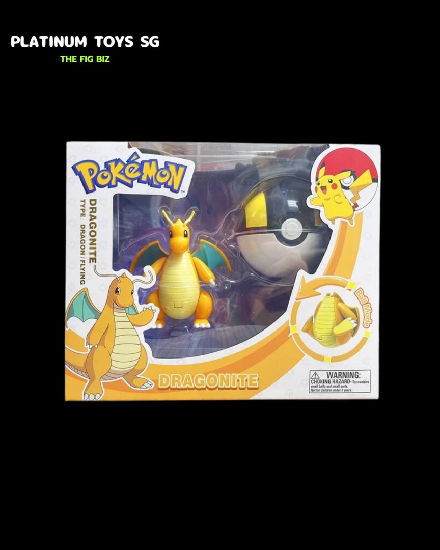Pokemon! Transform Series Dragonite Figure, Hobbies & Toys, Toys ...