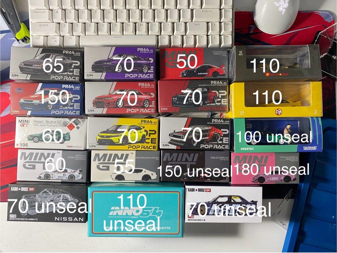 pop race inno tarmac mini gt kaido star model focal horizon r32 r33 r35 ...