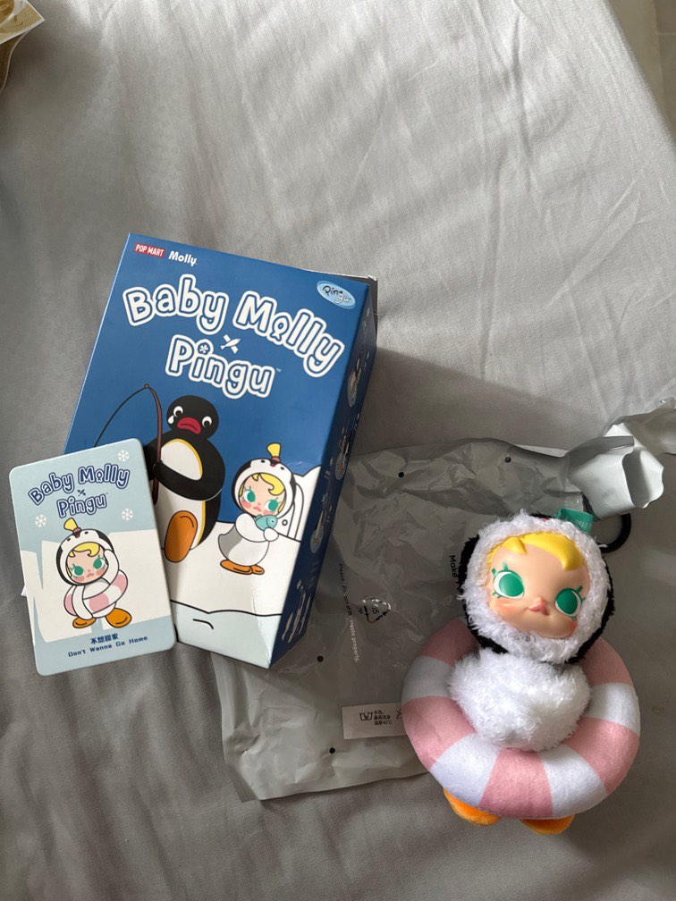 POPMART Baby Molly x Pingu, Hobbies & Toys, Toys & Games on Carousell