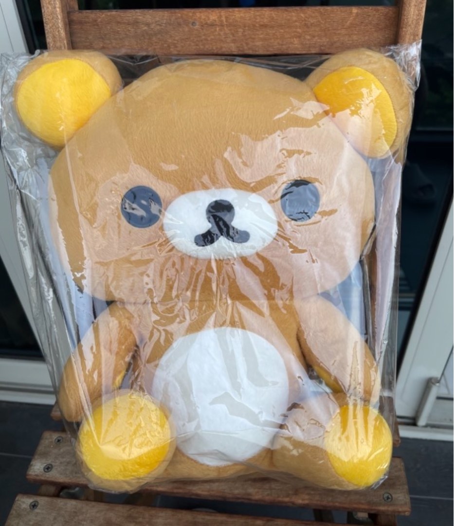 Rilakkuma San-X bear stuffed toy plushie plush big sitting, Hobbies ...