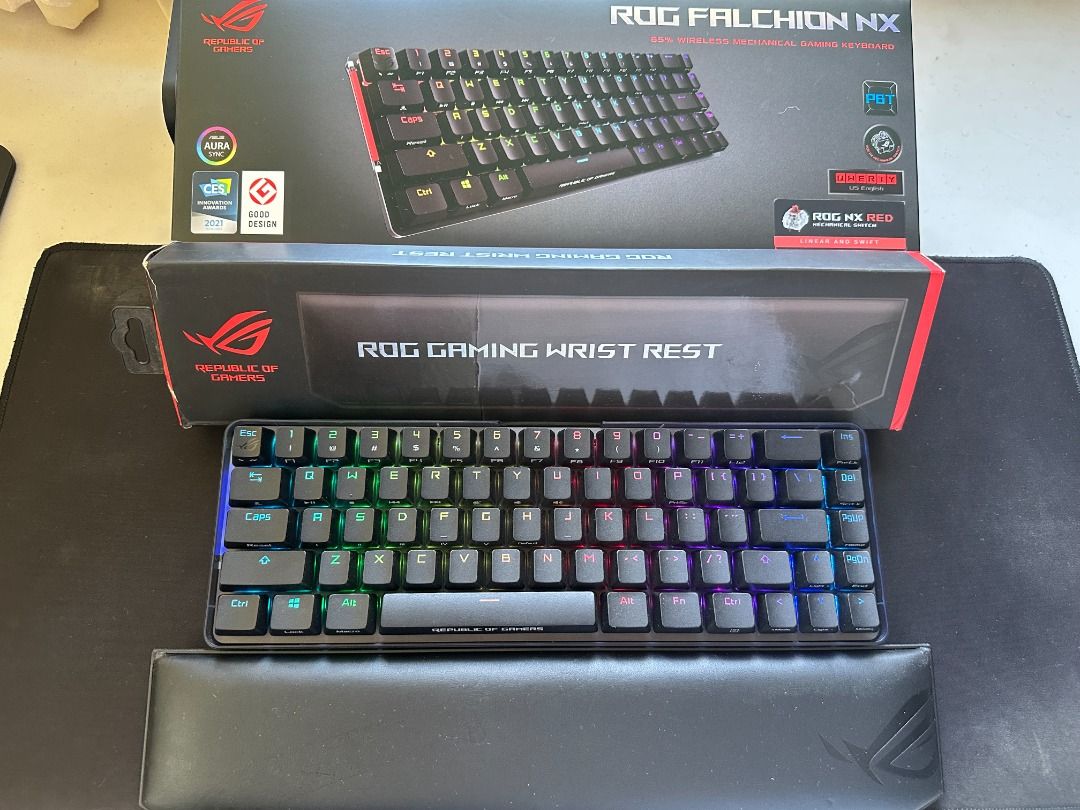 ROG Falchion 65% RGB Wireless Gaming Mechanical Keyboard (ROG NX Red ...