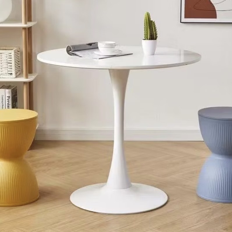 Round Dining Table | Durable Dining Table | Coffee Tea Table | White ...