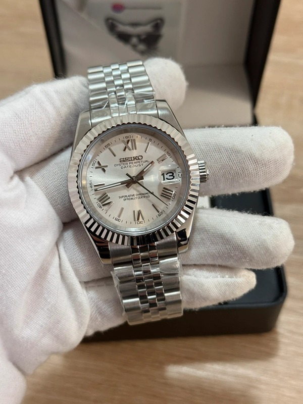 Seiko mod Roman president 40mm, Women's Fashion, Watches & Accessories ...