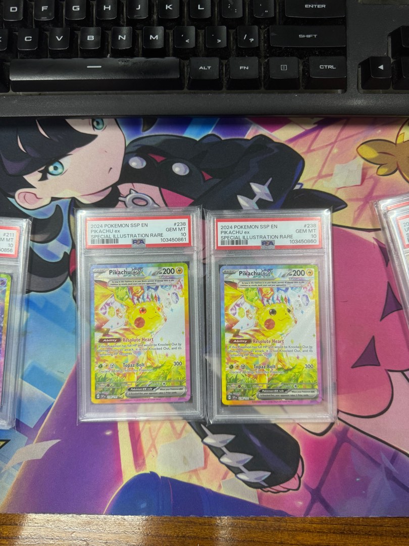 Sequential Pikachu SIR PSA 10 Surging Sparks English, Hobbies & Toys ...