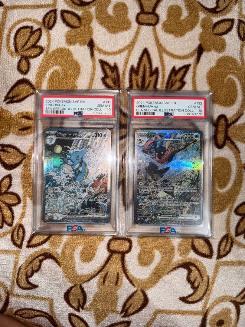 Sequential PSA 10 Greninja & Kindgra EX SIR Promo - Pokemon Shrouded ...