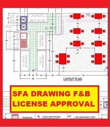 SFA F&B Drawing Layout Plan Architectural PDF license PERMIT Approval ...