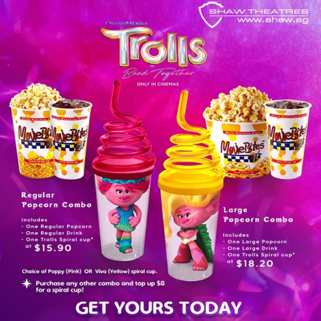 Shaw Theatres | Dreamworks Trolls Band Together | Poppy Spiral Cup ...