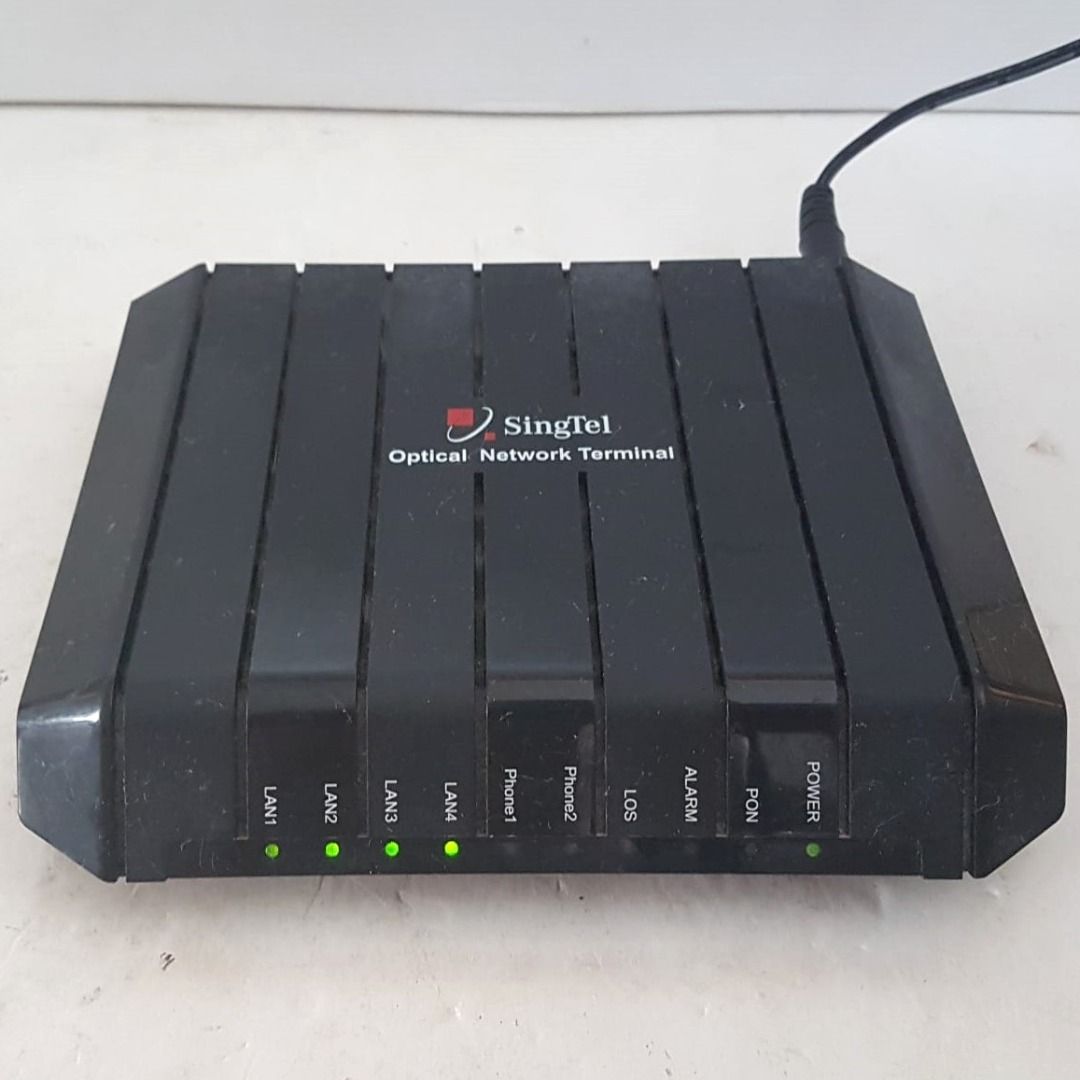 Singtel modem optical network terminal, ZTE Router Modem, Model ZXA10 ...