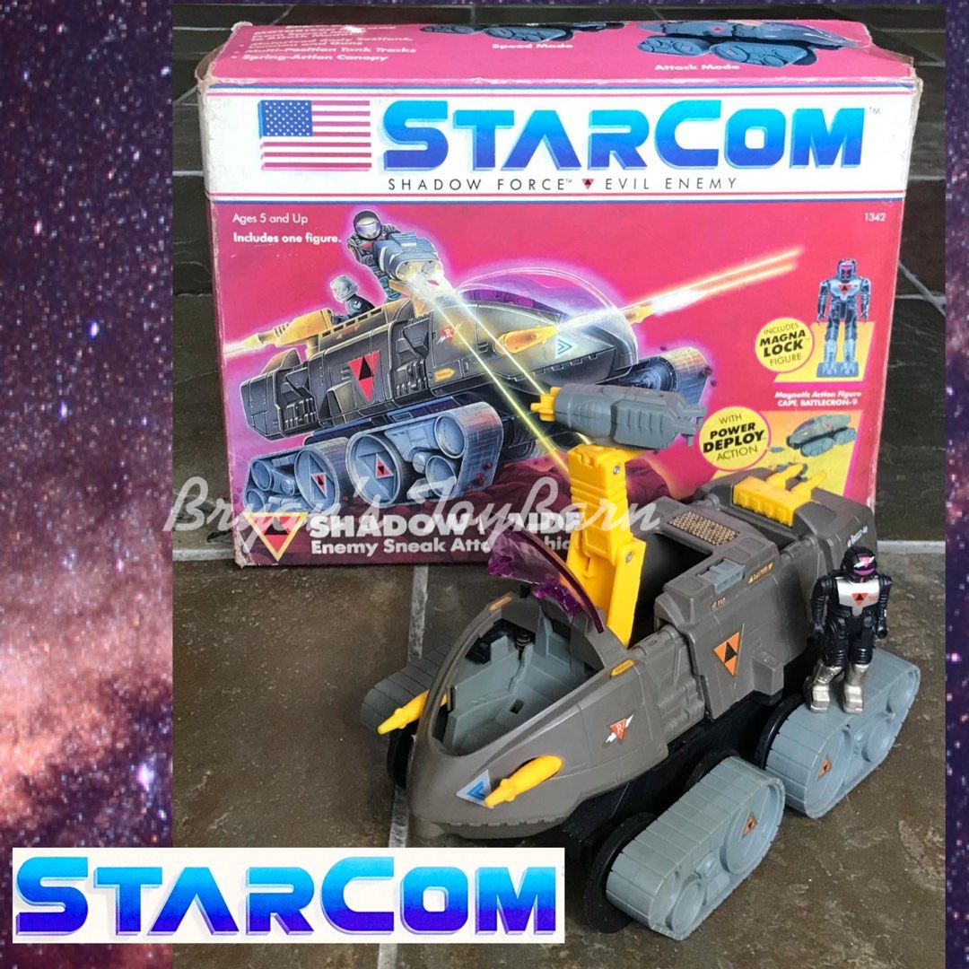 Starcom Vintage Shadow Force Shadow Raider with Capt Battlecron-9 ...