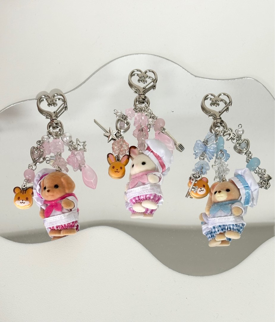 sylvanian family bakery keychains beaded, Hobbies & Toys, Toys & Games ...