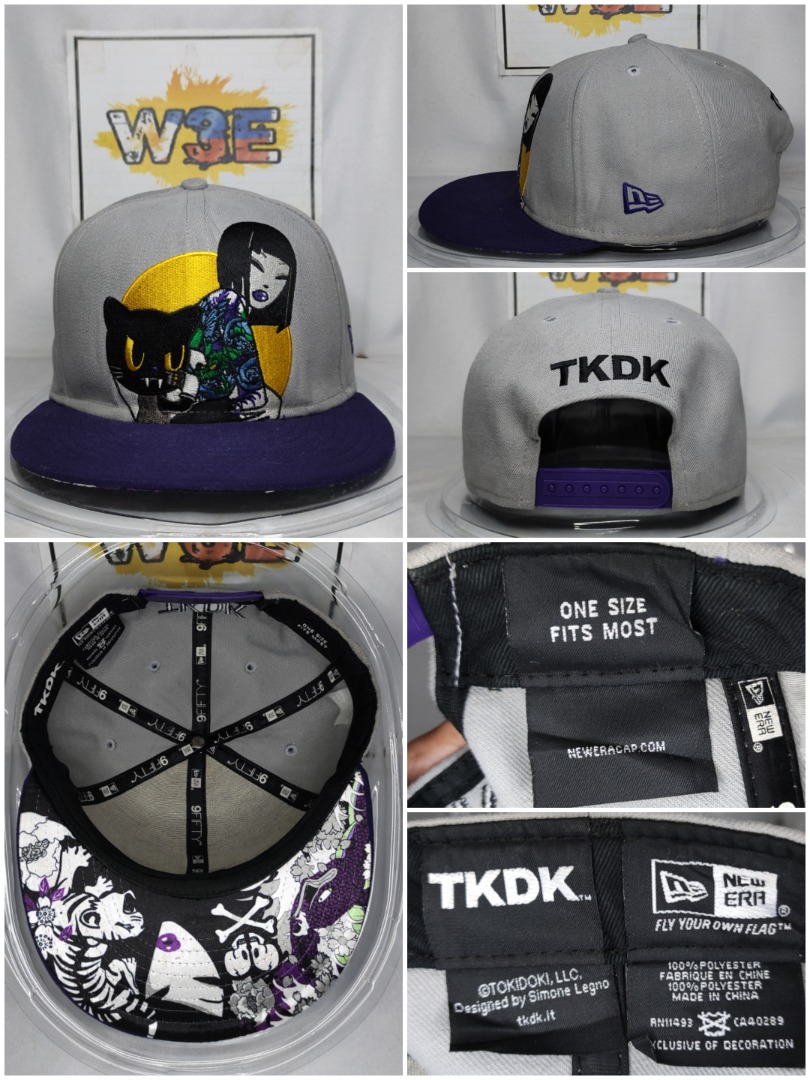 TOKIDOKI TKDK TATTOO GIRL AND BLACK CAT AOP UNDER BILL - NEW ERA 9FIFTY ...